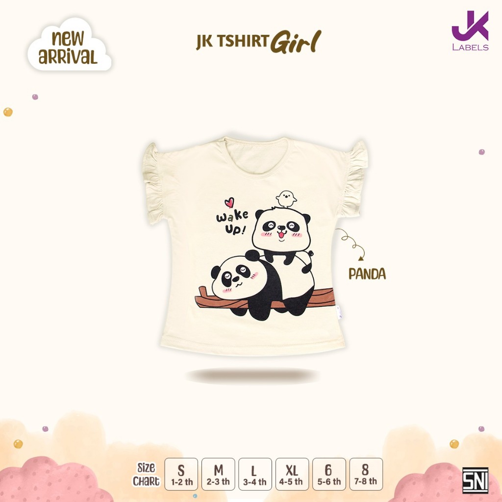 Jual JK LABELS - Tshirt Motif Girl - New Edition (1 - 8 Tahun) | Shopee ...
