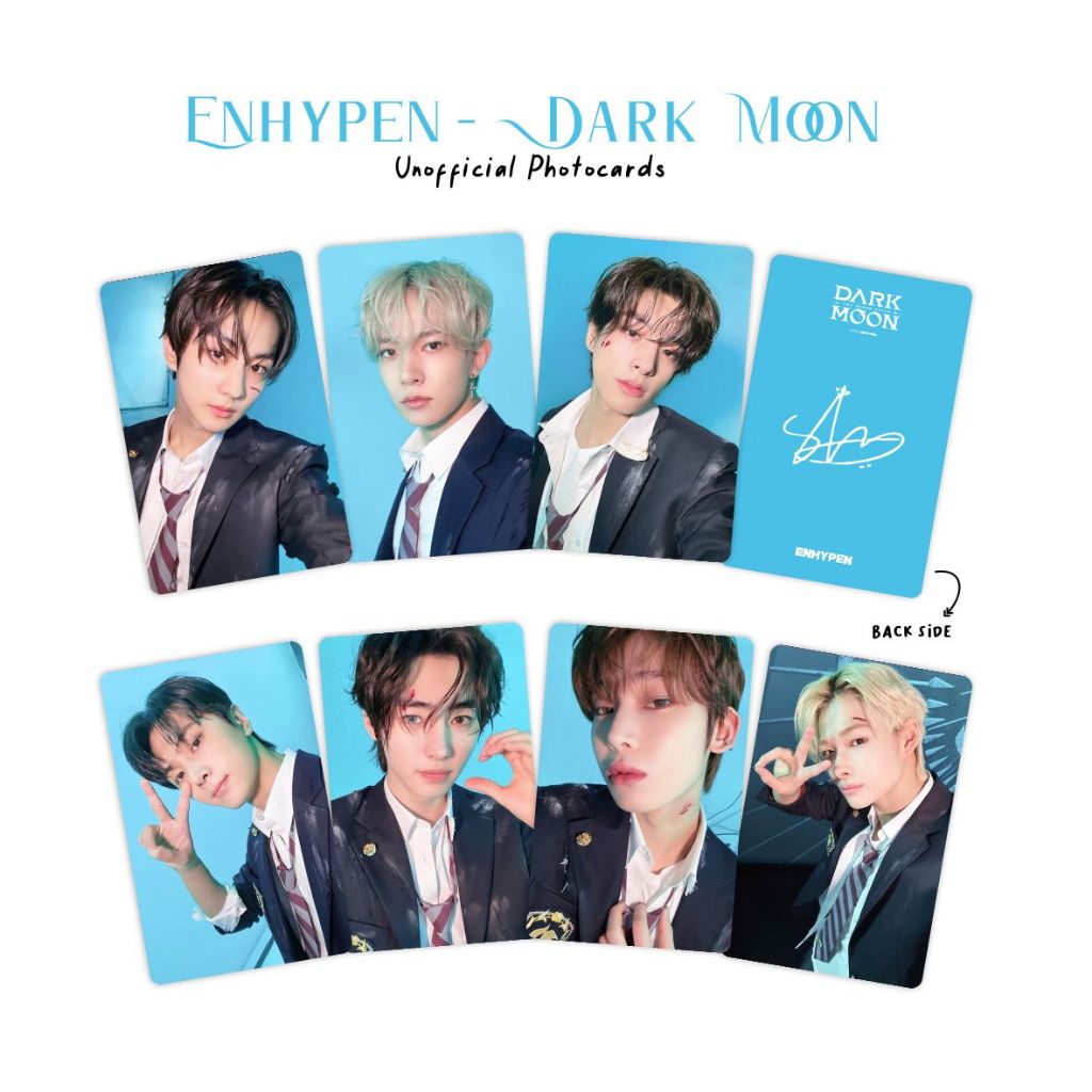 Jual Photocard Enhypen Dark Moon All Member 2 Sisi | Shopee Indonesia