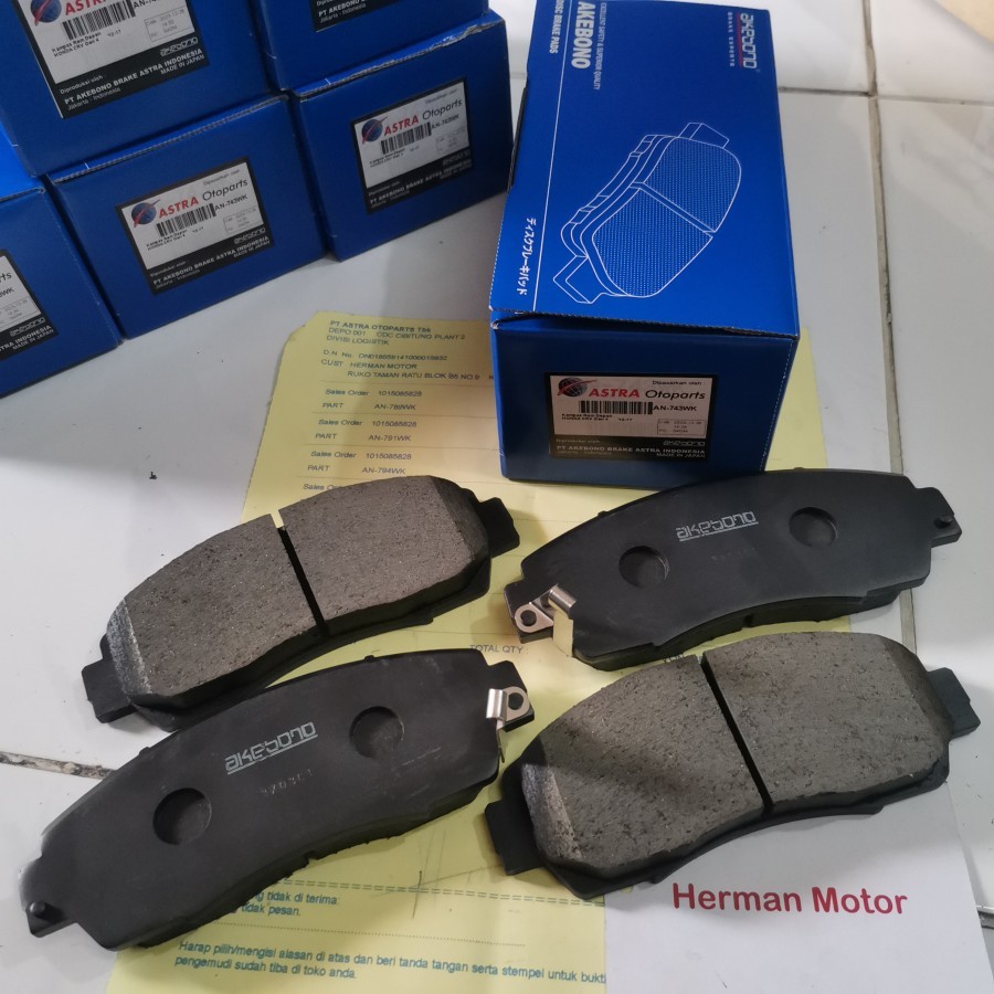 Jual Kampas rem Brake Pad Depan AKEBONO Honda CRV gen3 gen4 2007-2016 ...