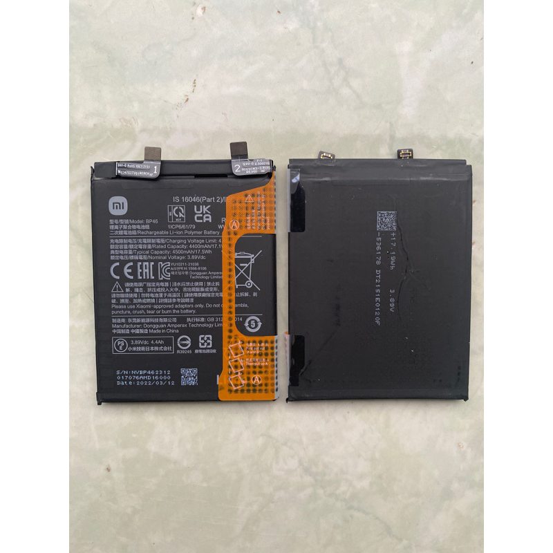 Jual BATRE BATERAI BATTERY BP46 XIAOMI MI12 MI 12 ORIGINAL COPOTAN ...