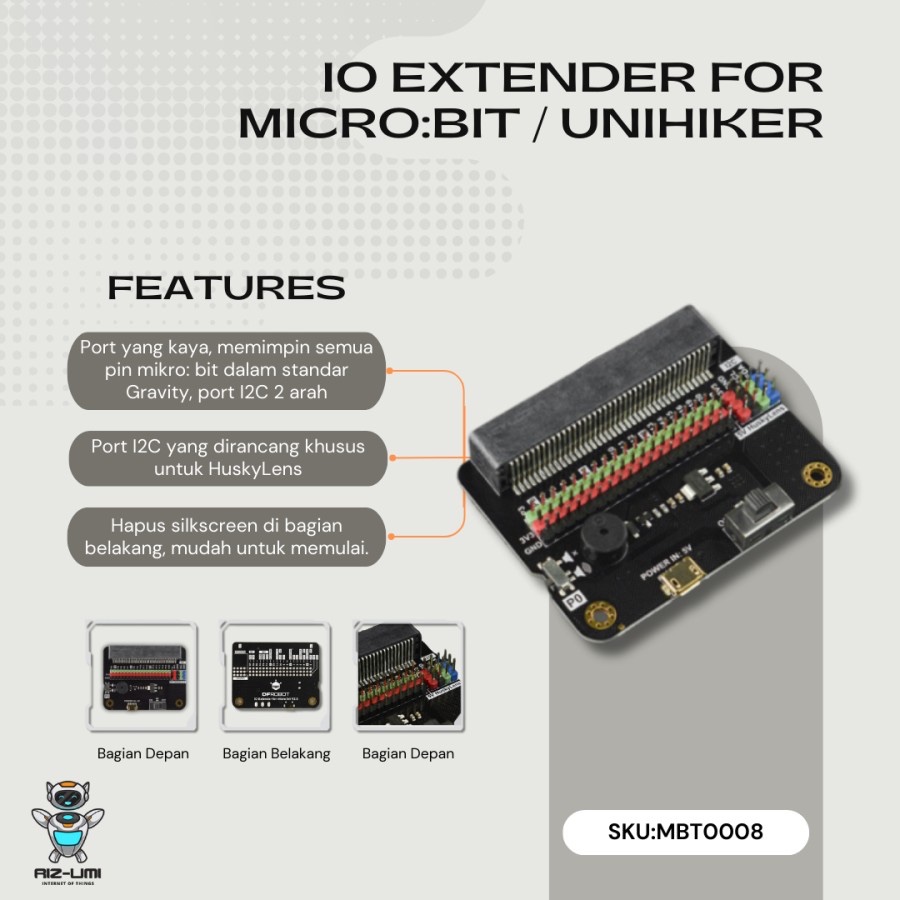 Jual IO Extender V2 for micro:bit Papan Extensi Untuk Microbit | Shopee ...