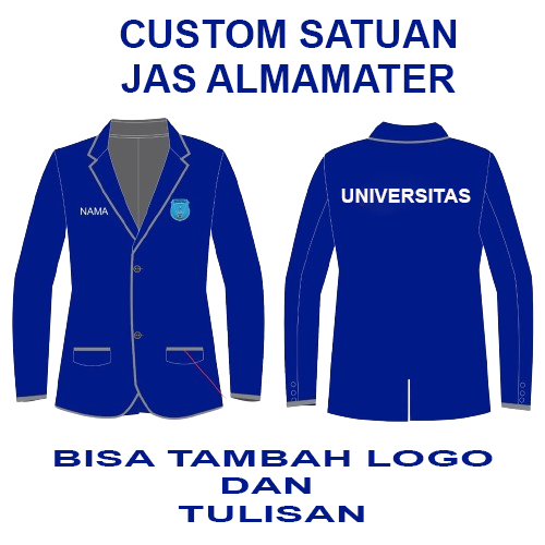 Jual Custom jas almamater jas almet UNIVERSITAS Free Logo dan Nama ...