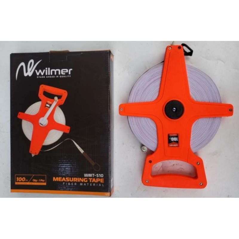 Jual METERAN FIBER ROLL METER BANGUNAN ALAT UKUR TUKANG 100 METER ...