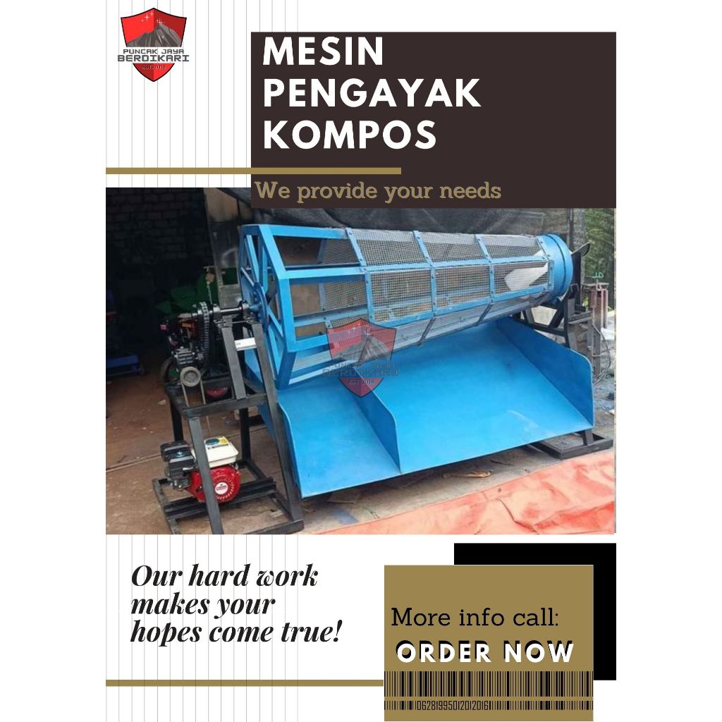 Jual Mesin Pengayak Ayakan sortasi penyaring kompos pasir bijian dll ...
