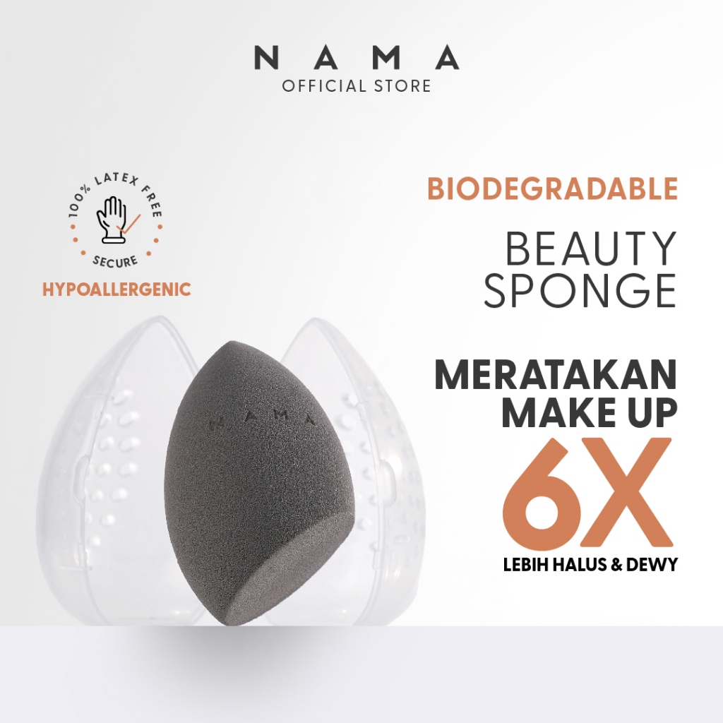 Jual NAMA Biodegradable Beauty Sponge | Spons Make Up | Beauty Blender ...