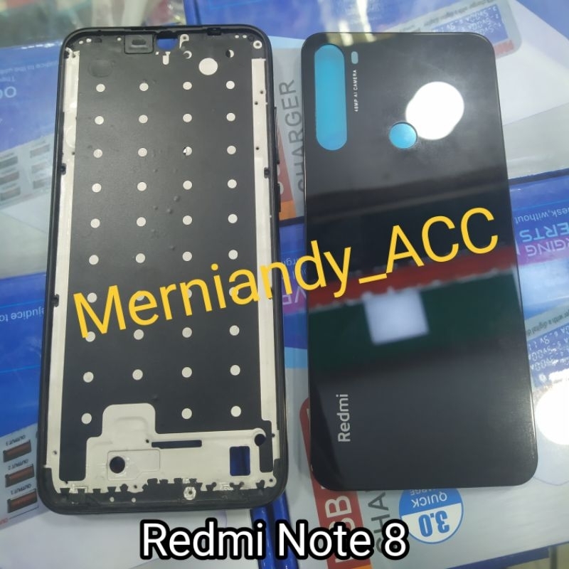 Jual CESSING HAUSING FULLSET XIAOMI REDMI NOTE 8 BACKDOOR PLUS FRAME ...