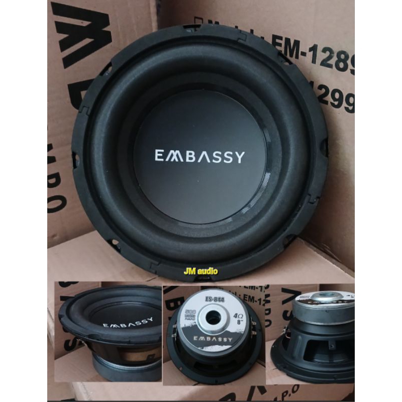 Jual Speaker SUBWOOFER 8 inch EMBASSY ES-844 Doble Coil Max 500Watt High-quality | Shopee Indonesia