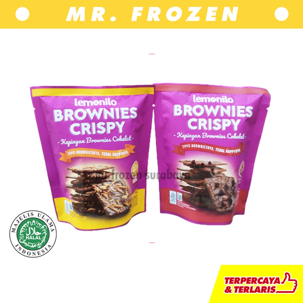 Jual LEMONILO Brownies Crispy - Chocochips Keju - Cemilan Diet Sehat ...