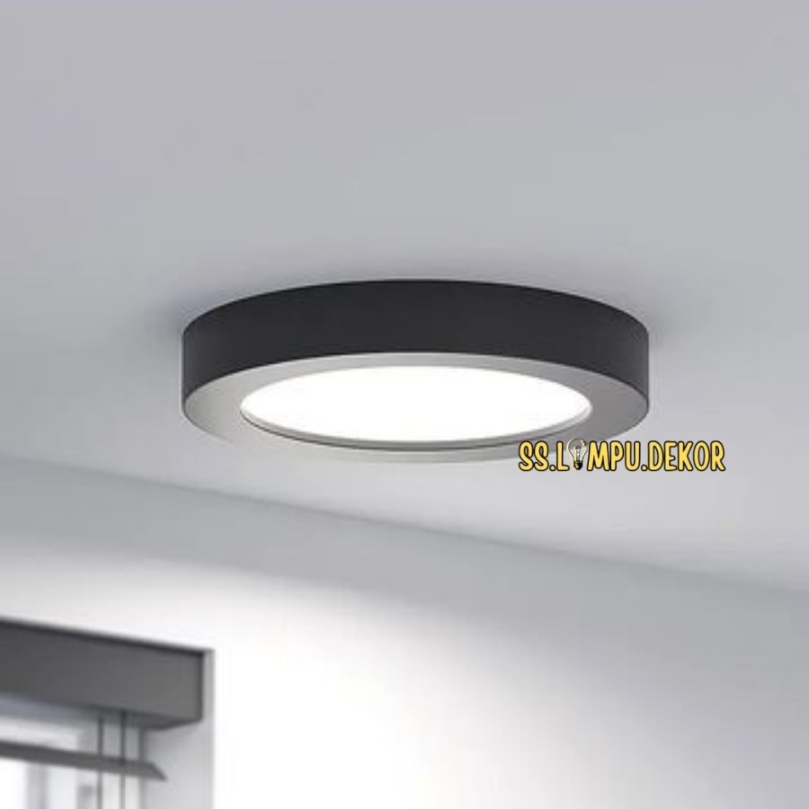 Jual LAMPU DOWNLIGHT OUTBOW HITAM TEMPEL PLAFON LED 18 watt/ 12 watt ...