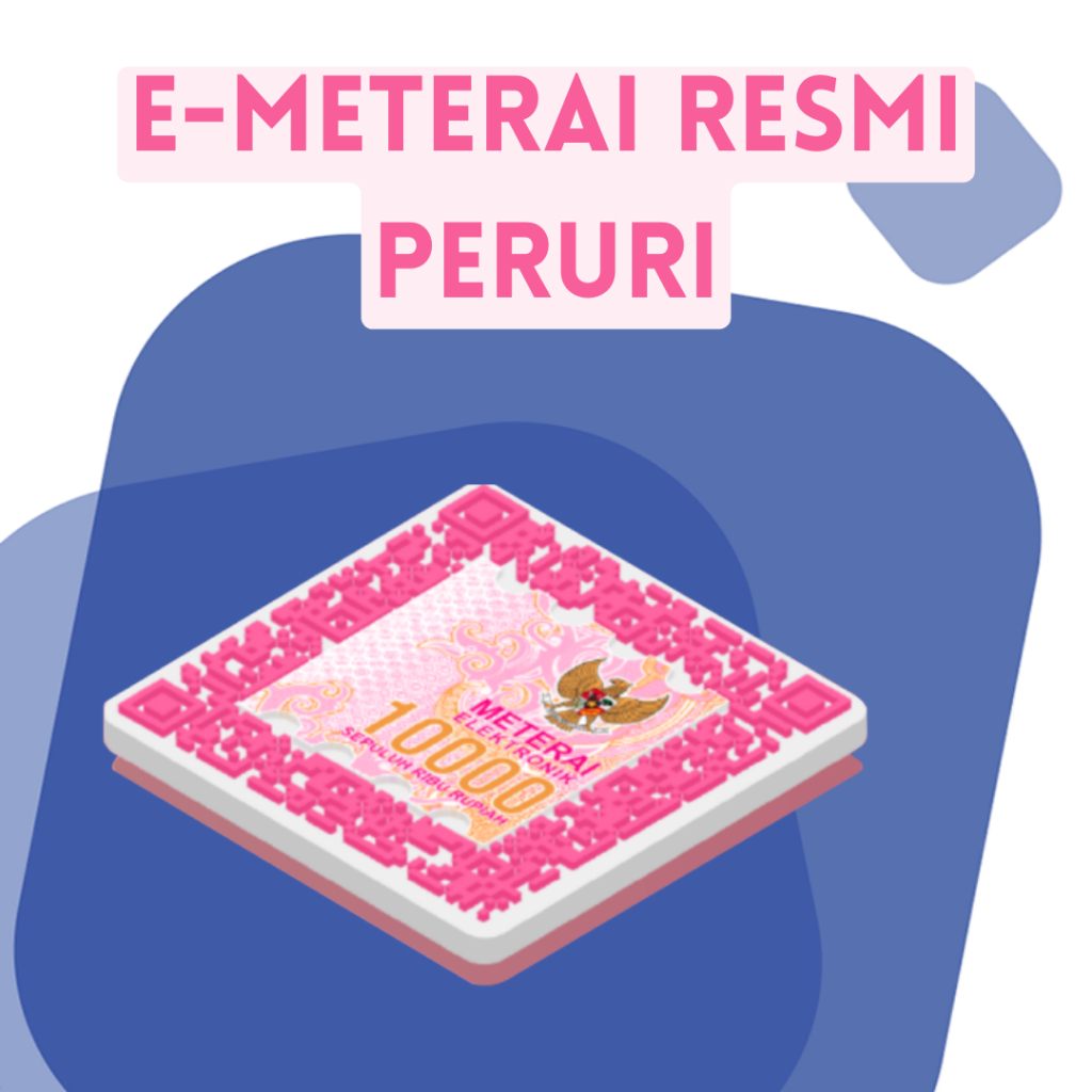 Jual E-METERAI 100% VALID RESMI PERURI | Shopee Indonesia