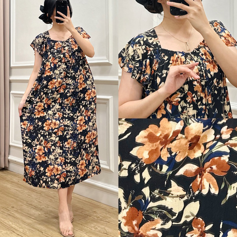 Jual Amariel Yuri Dress Daster Nyaman Bumil Busui Friendly | Shopee ...