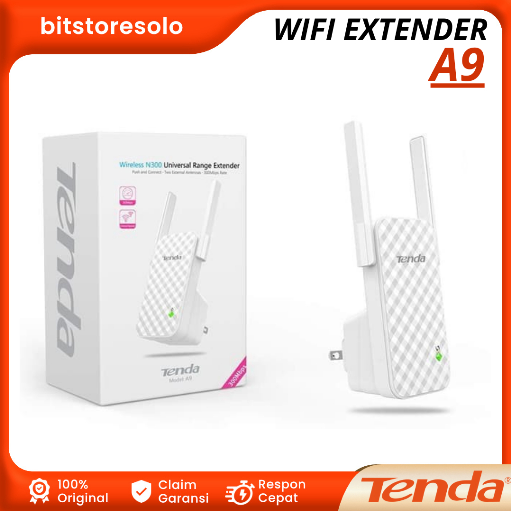 Jual Wifi Extender Router Wireless Tenda A9 300Mbps | Shopee Indonesia