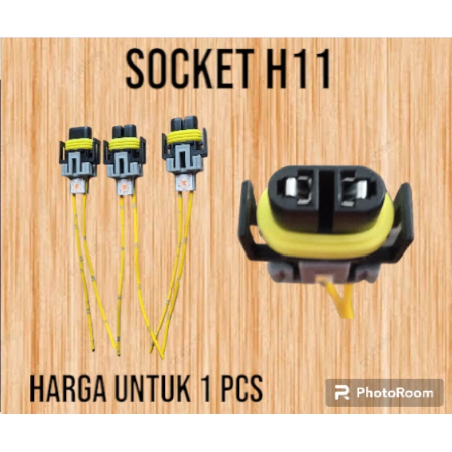 Jual Socket H11/ Socket 2 pin/ connector lampu/ socket foglamp/ connector lampu kabut | Shopee ...