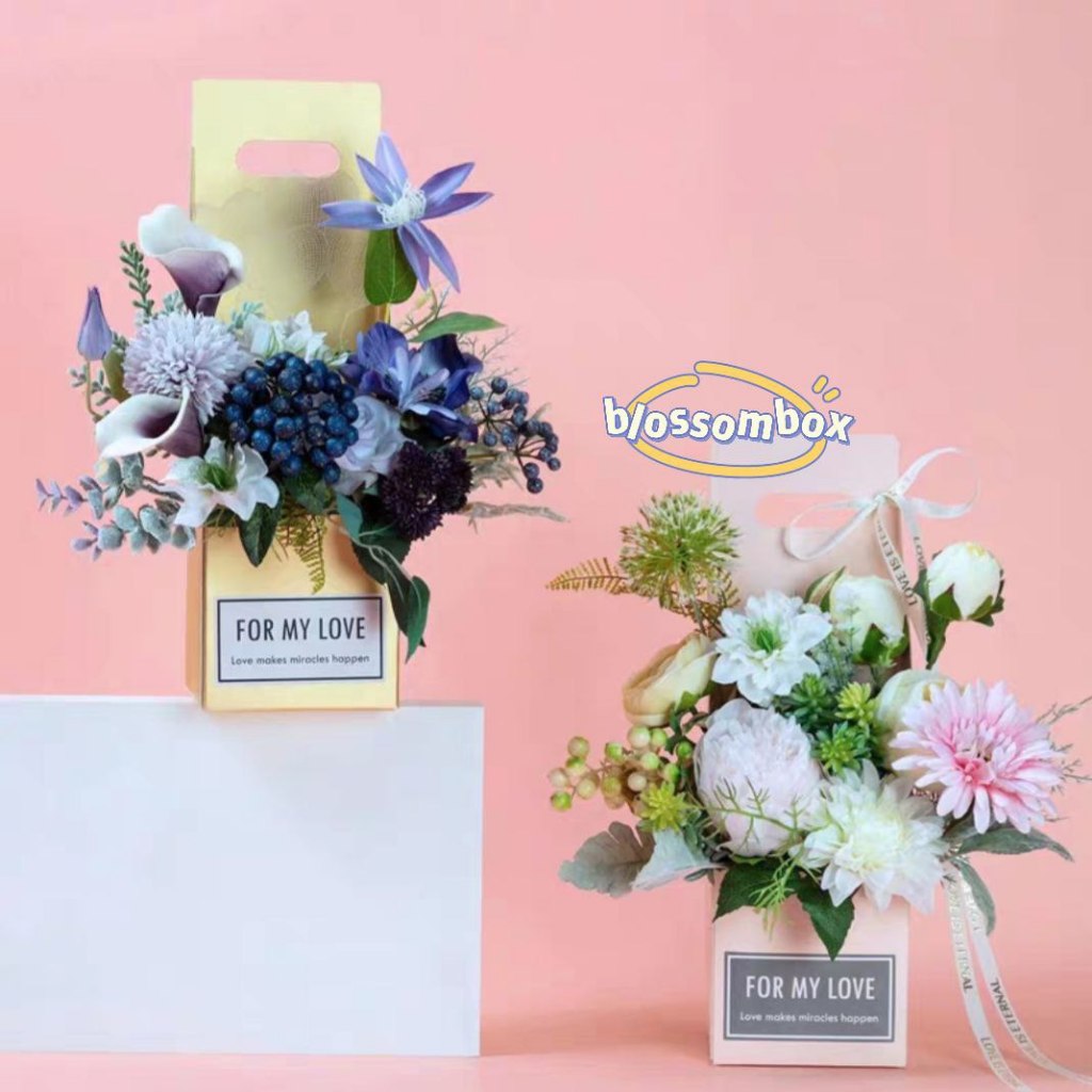 Jual B38 Kotak Tenteng Bunga | Flower Box | Box Bunga | Tas Bunga | Kotak Kado | Handy Bag | Box ...