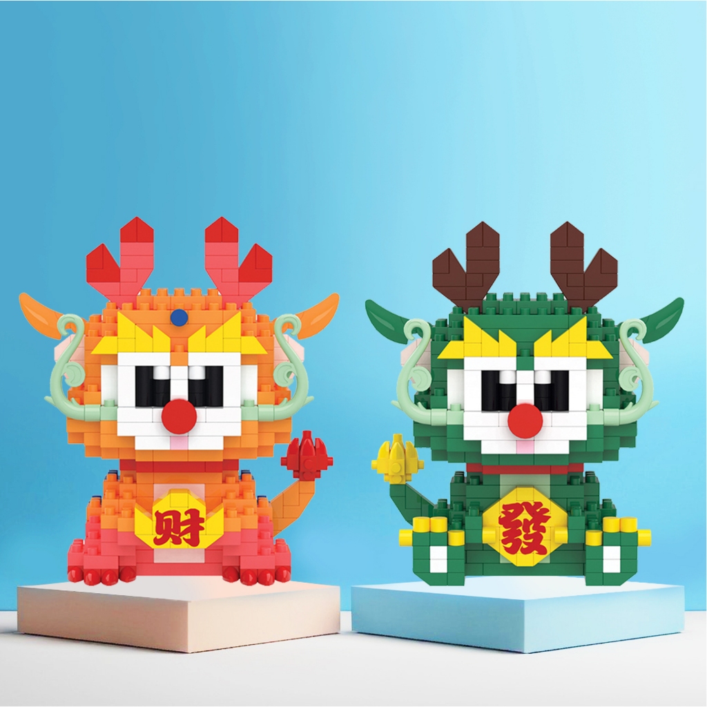 Jual Fun Block- Mainan Balok Susun terbaru 2024 Mini Dragon Bricks ...