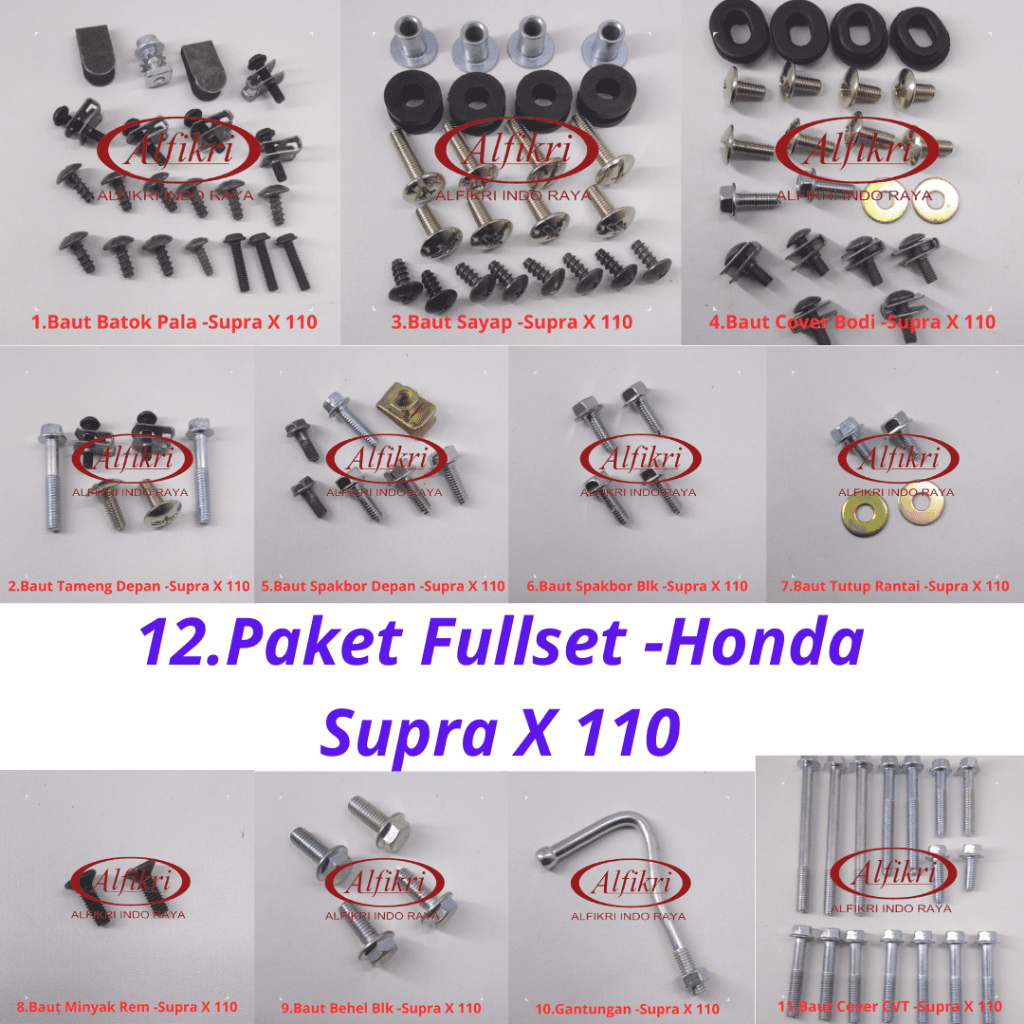 Jual 13 Supra X 110 Fullset / Baut Honda Supra X 110 Fullset / Baut ...