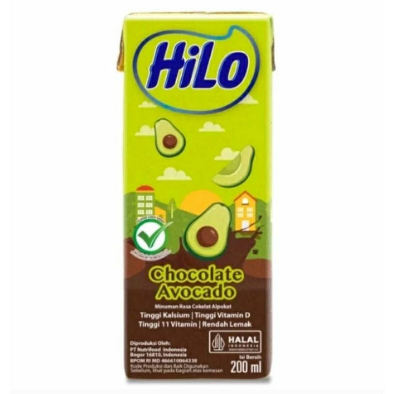 Jual Hilo chocolate avocado uht ready to drink 200ml | Shopee Indonesia
