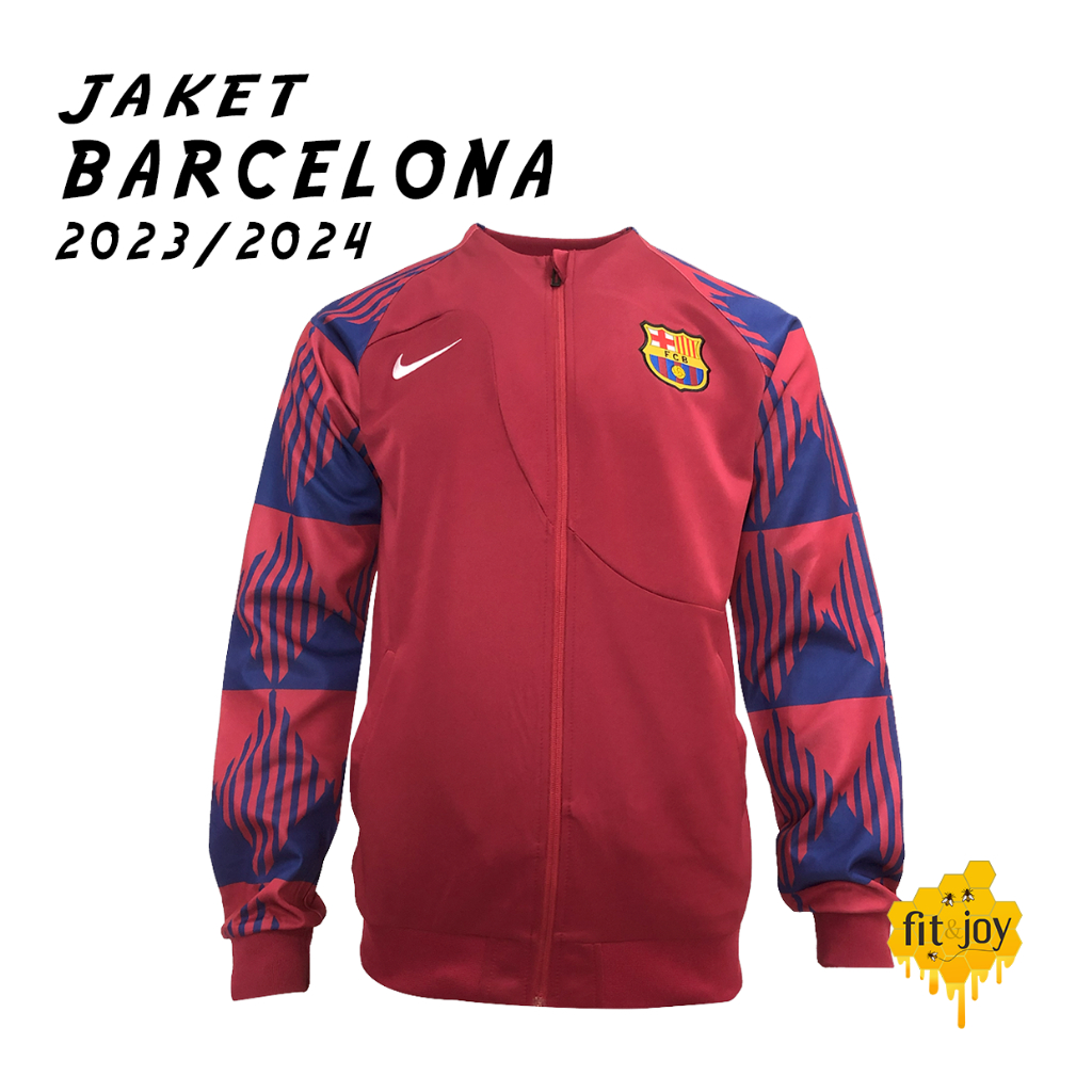 Jual Jacket Bola Club Barc3.lon4 Anthem 23/24 GO | Shopee Indonesia