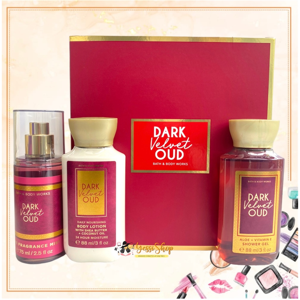 Jual Bath & Body Works Dark Velvet Oud Mini Gift Box Set | Shopee Indonesia