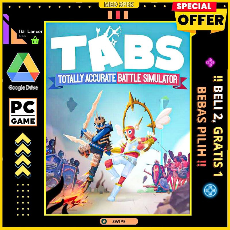 Jual Totally Accurate Battle Simulator Pc Laptop Games Cara Install