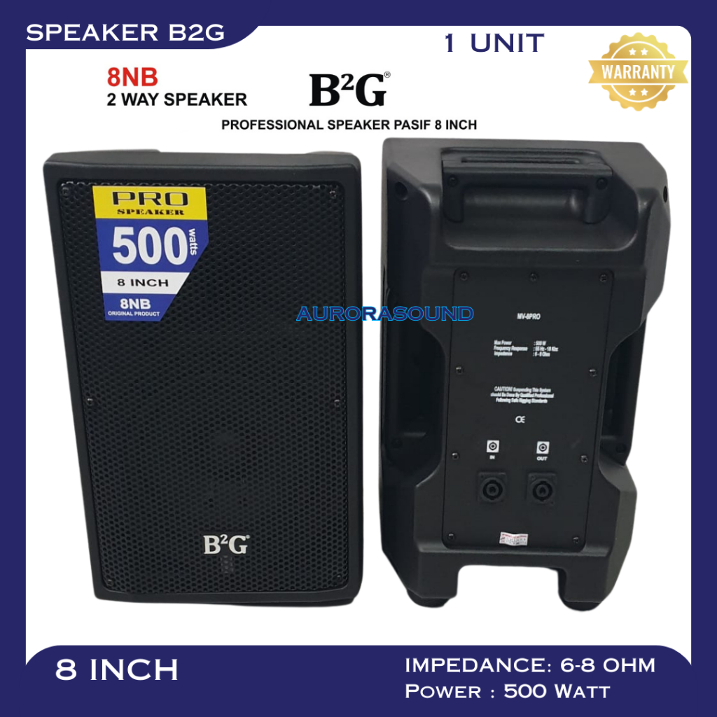 Jual SPEAKER B2G 8 INCH 8IN 8" MODEL YAMAHA SPEAKER PASIF 500W 1 UNIT ORI | Shopee Indonesia