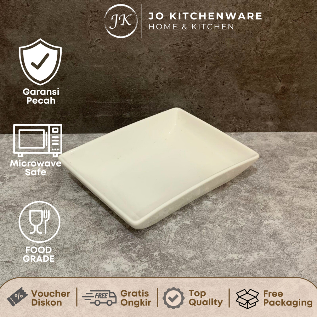 Jual Lepek keramik persegi ukuran 13x10 cm / lepek keramik serbaguna ...