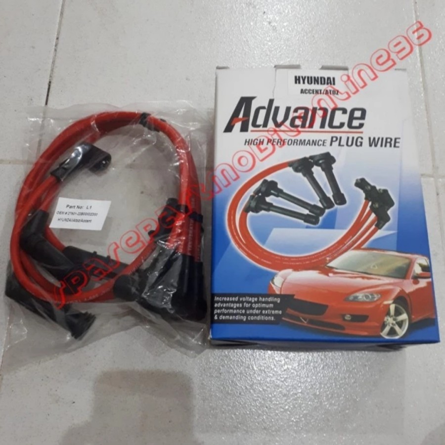 Jual KABEL BUSI RACING HYUNDAI ACCENT ATOZ KIA VISTO ADVANCE ...