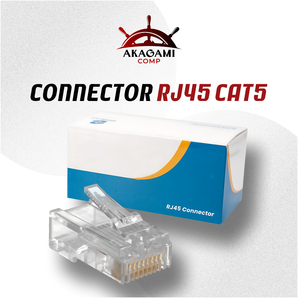 Jual CONNECTOR RJ45 CAT 5 Isi 100 Pcs/ Konektor RJ45 | Shopee Indonesia