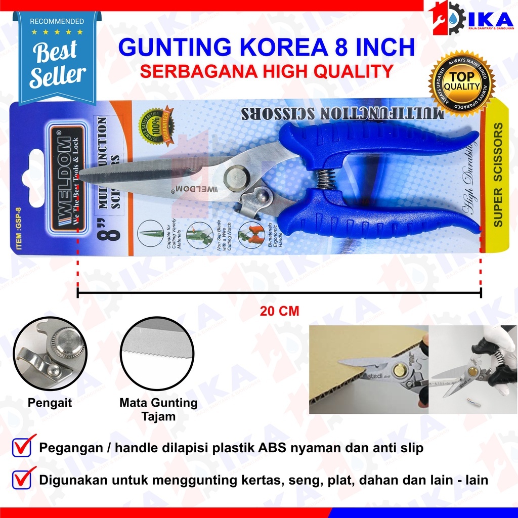 Jual Gunting Korea Lurus Dahan Seng Ranting Tanaman 905 / Gunting Korea ...