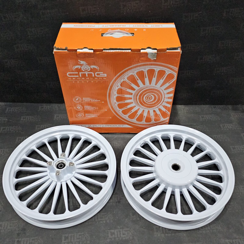 Jual Velg CMG Racing Galaxy Palang 20 Honda Vario 125 150 Old New White ...