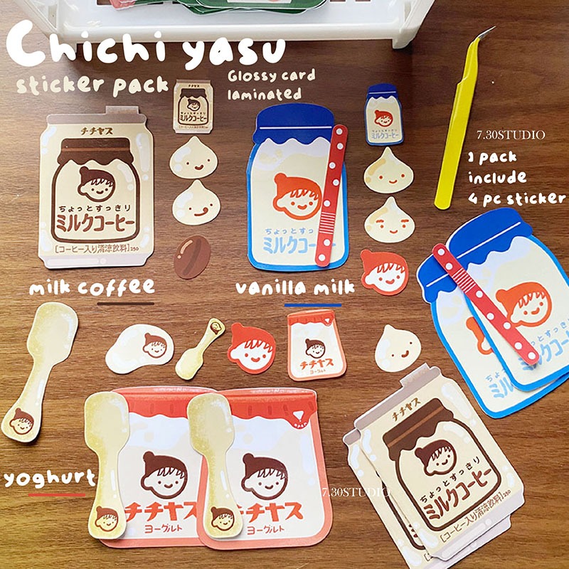 Jual Chichiyasu Milk & yoghurt sticker pack | Shopee Indonesia