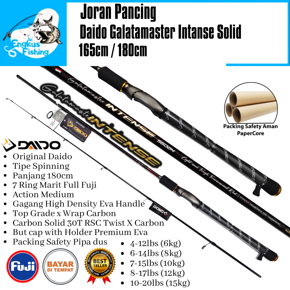 Jual Joran Pancing Daido Galatamaster Intense 180cm Carbon RSC / RHC ...