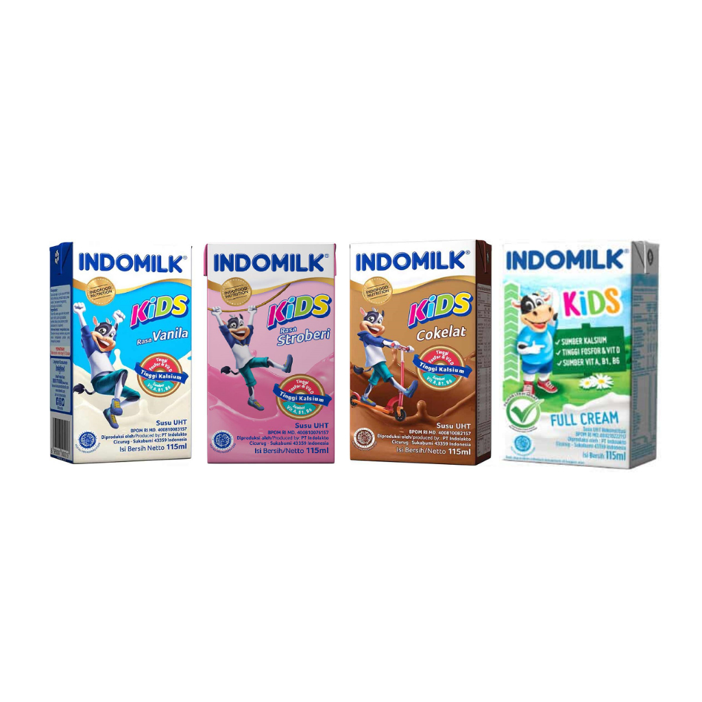 Jual Susu Indomilk UHT 115ml per karton isi 40pcs - All Varian [GOJEK/GRAB] | Shopee Indonesia