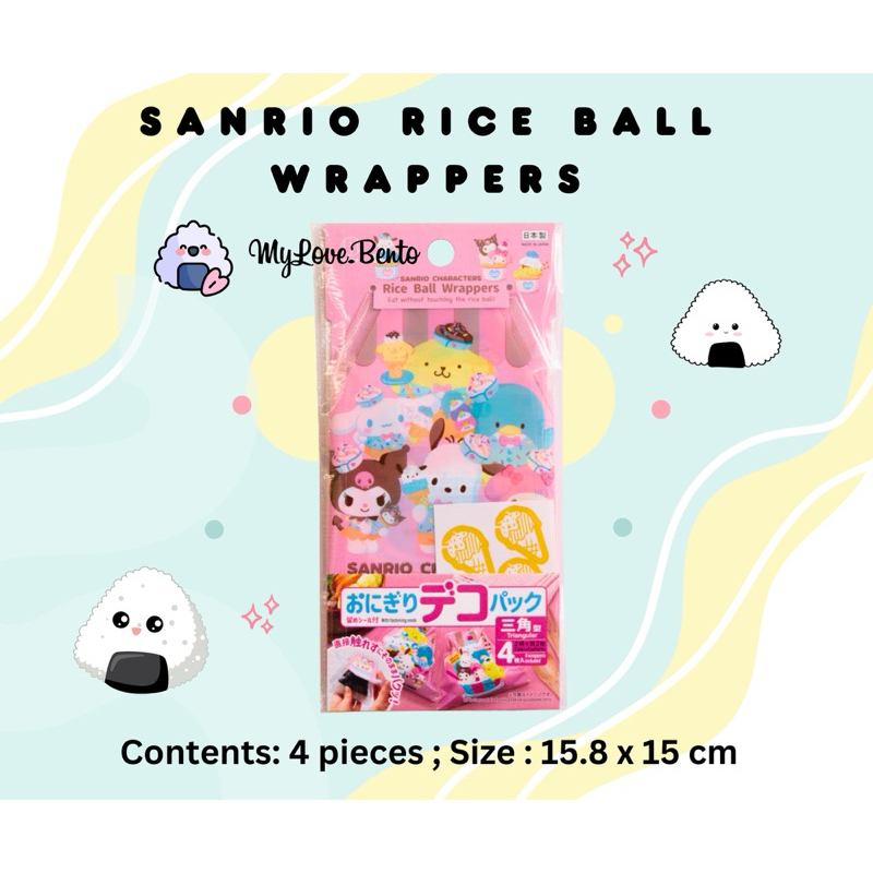 Jual SANRIO Plastik Pembungkus Onigiri Rice Ball Wrappers Bento Tools ...