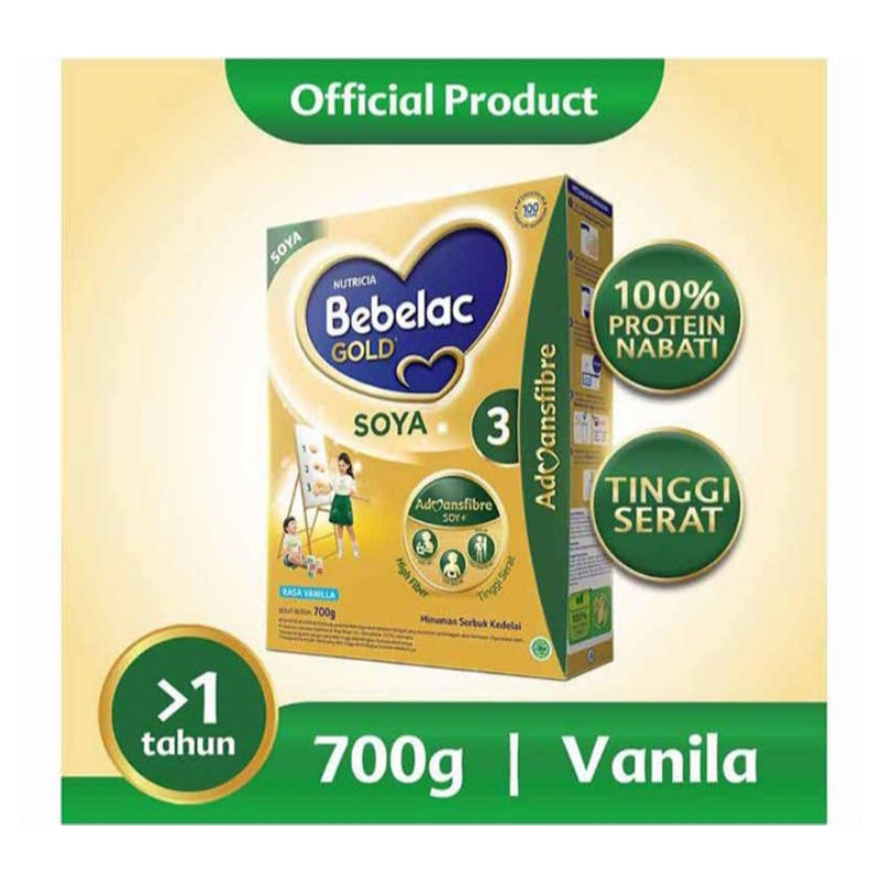 Jual Bebelac Gold 3 Susu Bubuk Soya Vanilla 700G | Shopee Indonesia
