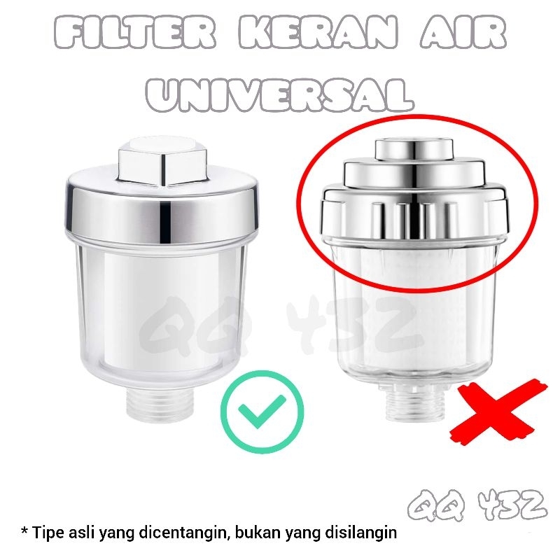 Jual [New Item] Filter Air Shower Filter Keran Air Universal 1/2inch PP ...