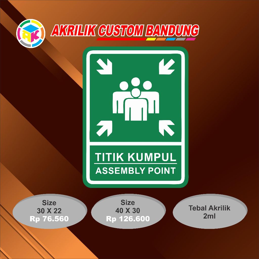 Jual AKRILIK RAMBU RAMBU PLANG TITIK KUMPUL ACRYLIC CUSTOM SIGNAGE ...