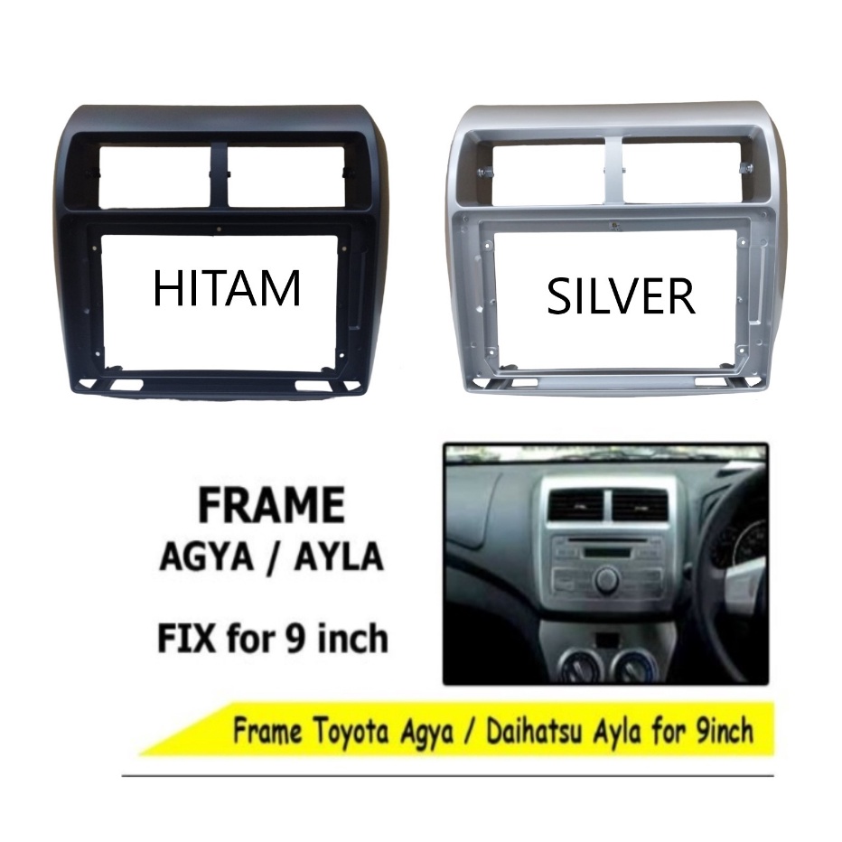 Jual Sale Frame Head Unit Android 9 inch Toyota Agya Ayla Wigo 213 ...