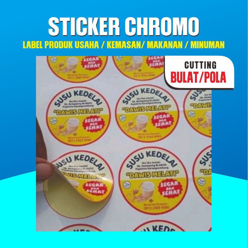 Jual Sticker Kromo Label Produk Usaha / Kemasan / Makanan / Minuman ...