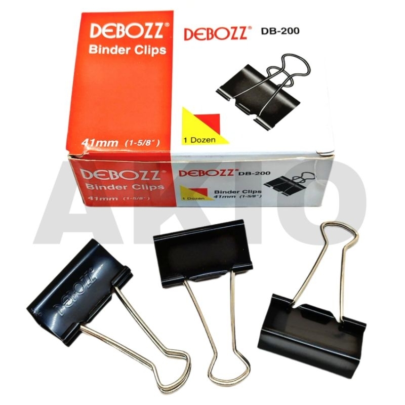 Jual Binder Clip Klip Penjepit Kertas DEBOZZ DB-200 ( Lebar 4,1 cm ...