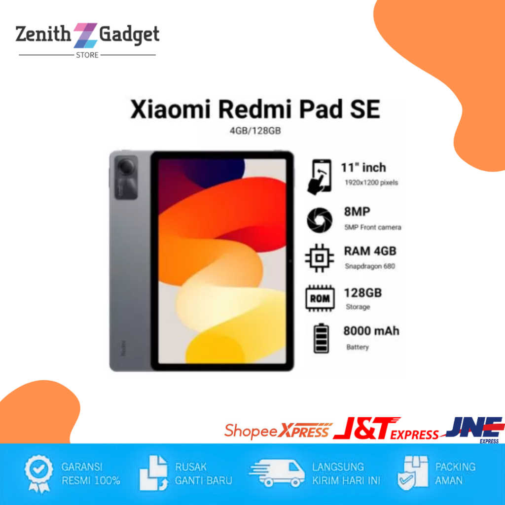 Jual XIAOMI REDMI PAD SE 4/128 GB GARANSI RESMI XIOAMI INDONESIA ...