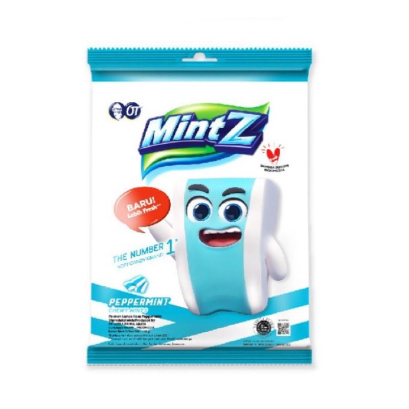 Jual Permen MINTZ Chewy Mint Lunak BIRU- Netto 115 gr (Isi 50 pcs) | Shopee Indonesia