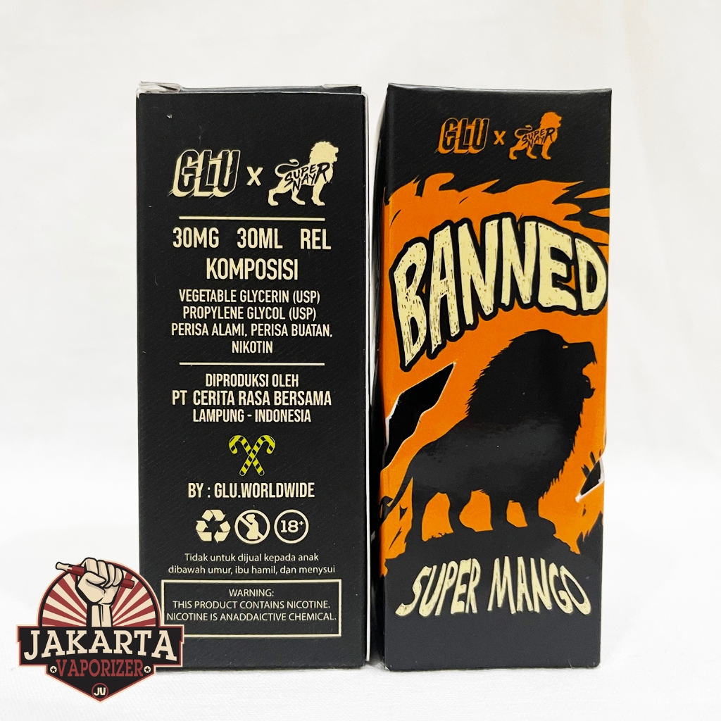 Jual [SALT] GLU BANNED SUPER MANGO SALTNIC 30ML 30MG BY GLU X SUPERNAYR ...