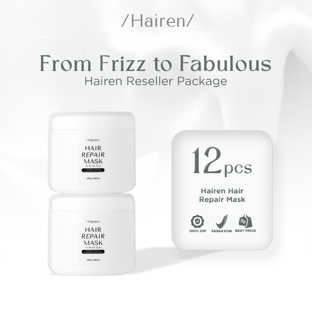 Jual Hairen Paket Reseller 12 pcs (Hairen Hair Repair Mask) | Shopee ...