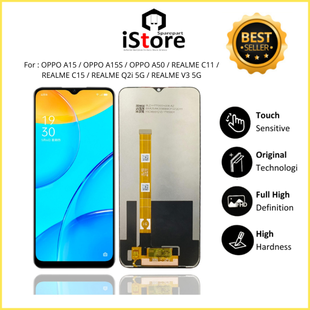 Jual LCD OPPO A15 / OPPO A15S / OPPO A50 / REALME C11 / REALME C15 ...