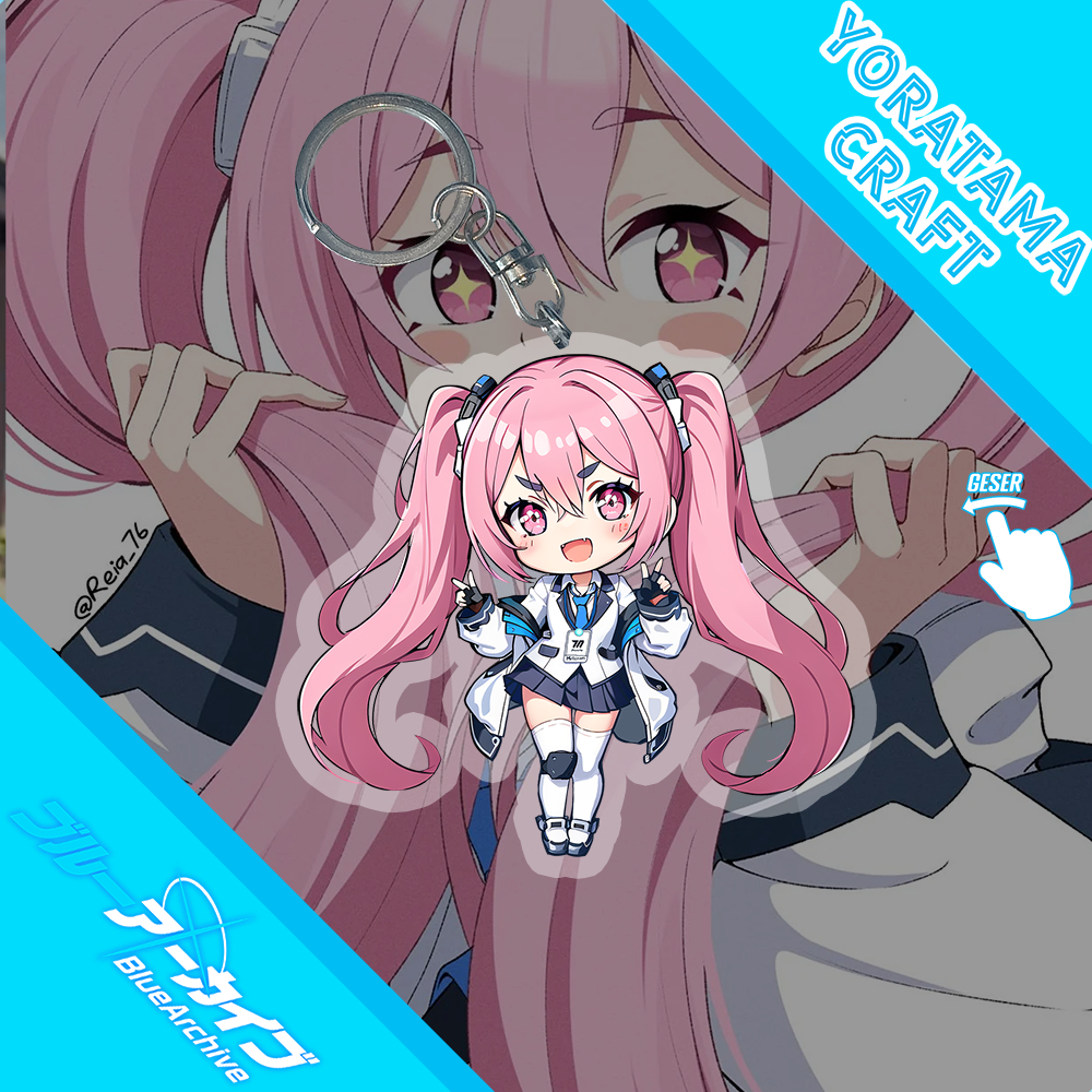 Jual Gantungan Kunci Blue Archive, Keychain Anime Lucu Murah | Shopee ...