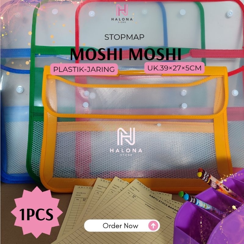 Jual Map Plastik Jaring Kancing 2 / Map Jinjing Moshi Moshi | Shopee Indonesia