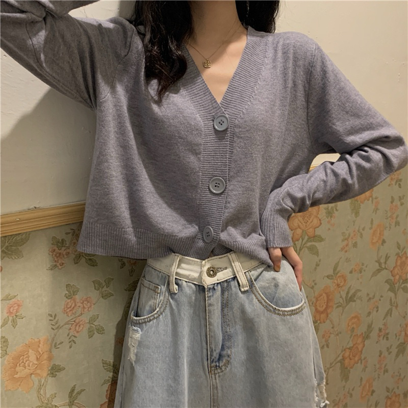 Jual Atasan Cardigan Rajut Wanita Import Premium Knit Cardigan Crop Wanita Halus Lembut | Shopee ...