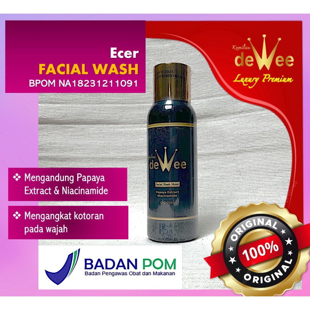 Jual Eceran Facial Kemilau deWee Skincare Original (Fresh, angkat ...