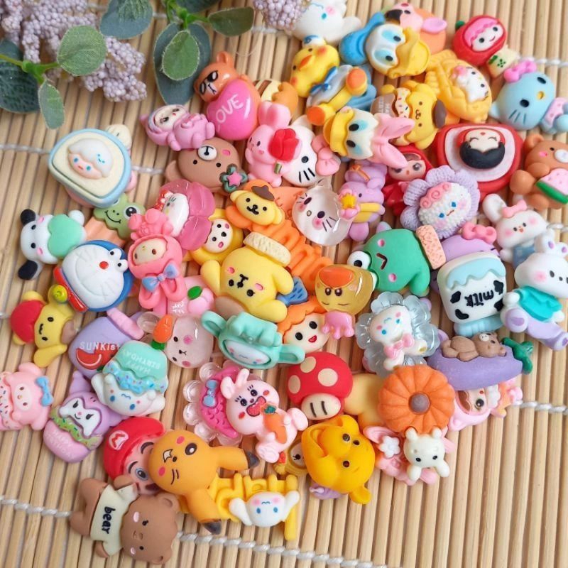 Jual bros karakter grosir isi 100pcs kemasan toples bros anak lucu pin ...